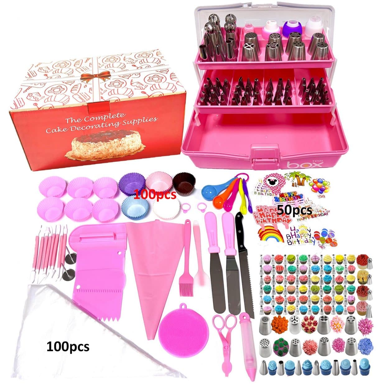 Pink Cake Decorating Tool Box • TPC • The Party Cake Ltd